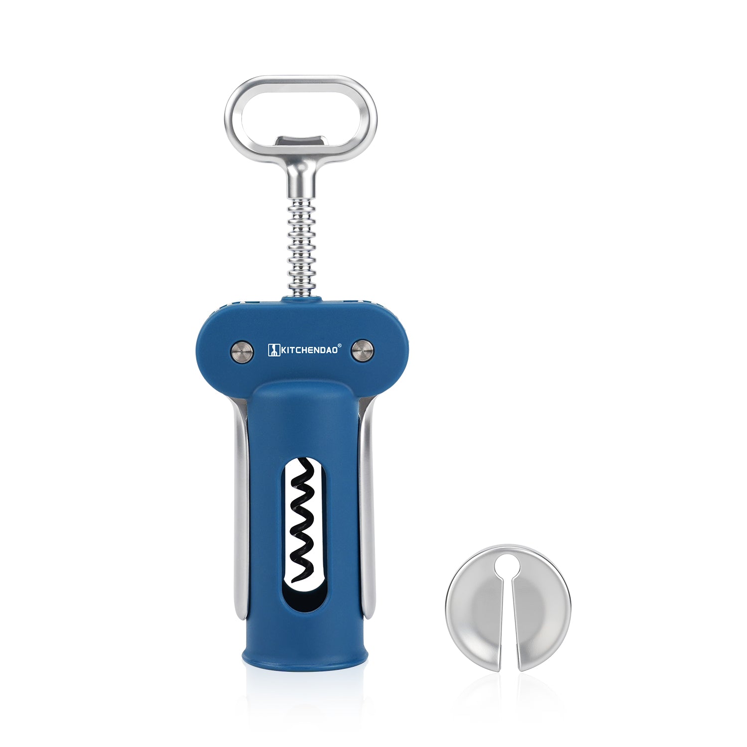 3 in 1 Wine Bottle Opener, Wing Corkscrew with Foil Cutter, Built-in B ...