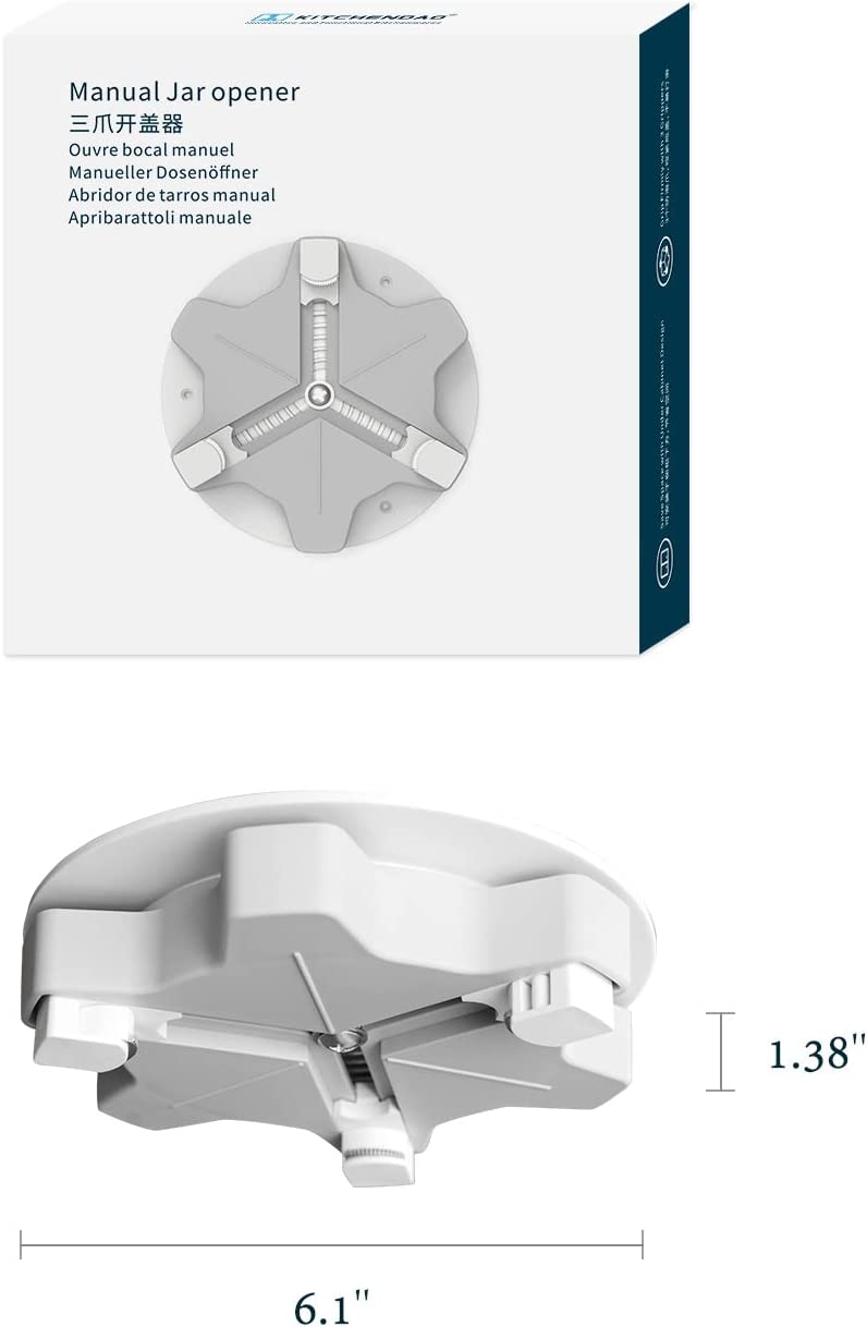 KITCHENDAO Jar Opener Under Cabinet for Weak Hands & Seniors with Arth | kitchendao